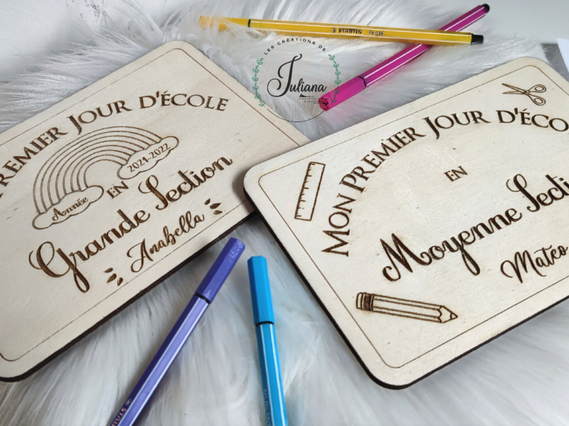 Carte étape « Rentrée scolaire » - Les créations de Juliana