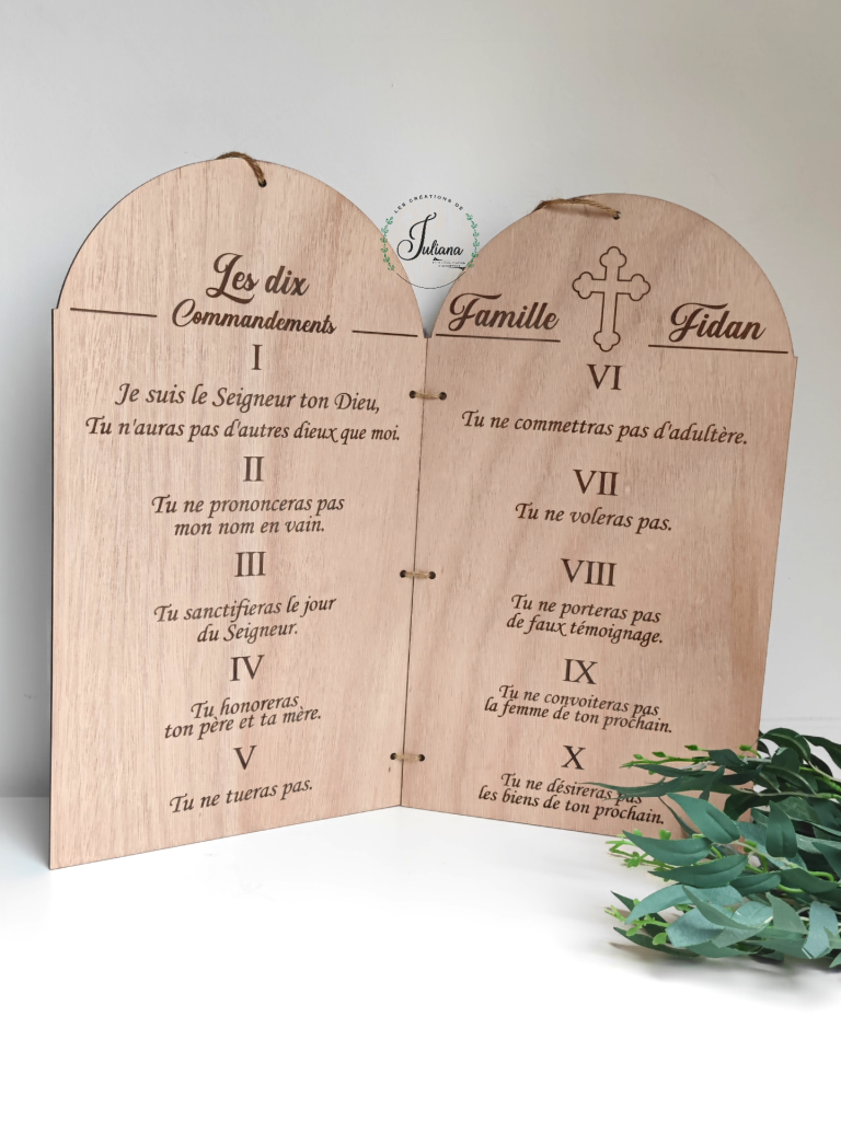Tablettes xl » Les 10 commandements « - Les créations de Juliana
